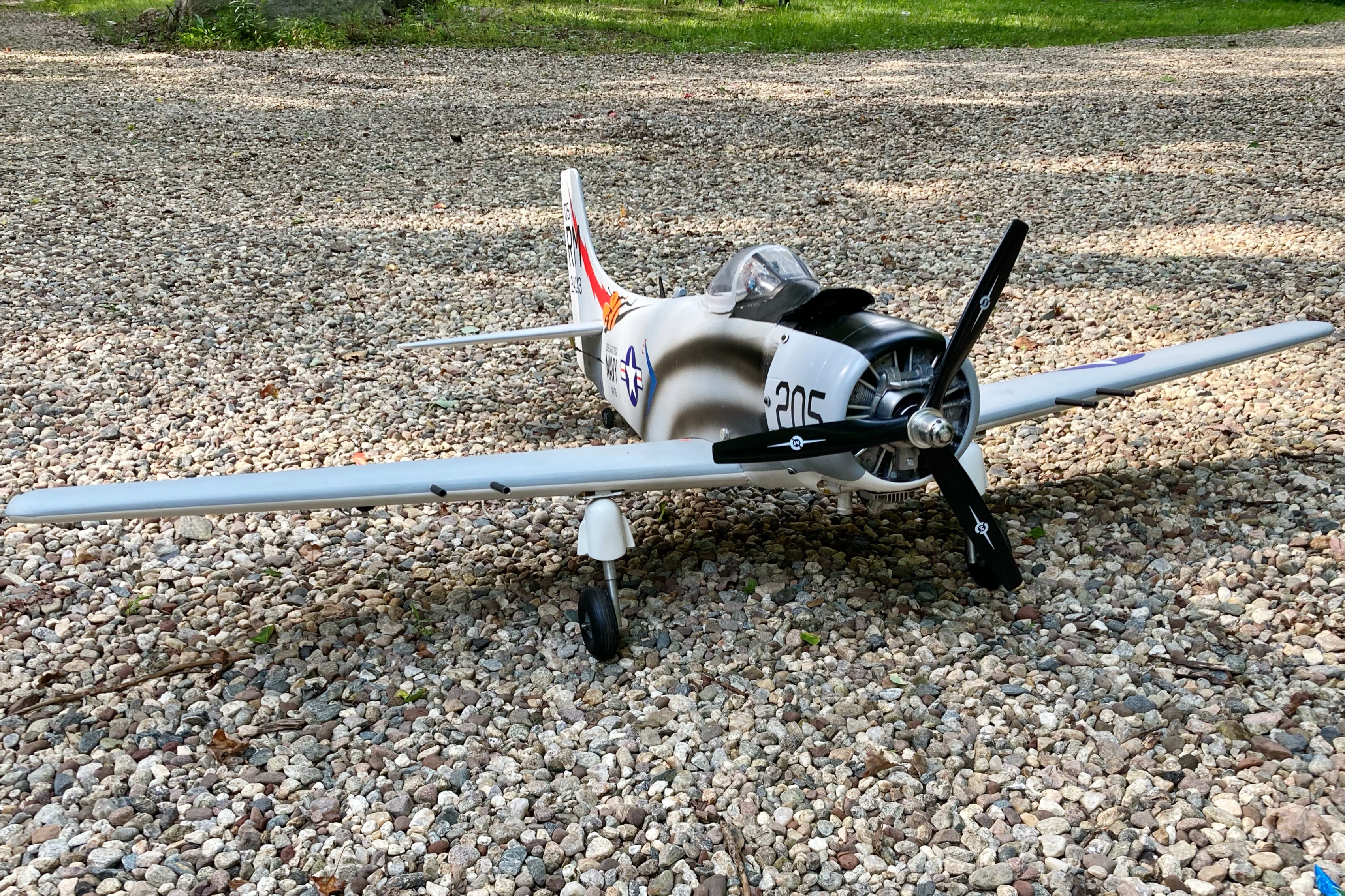 A-1 Skyraider (63" 10-15cc Version) Seagull Models Upgraded Direct Fit ...