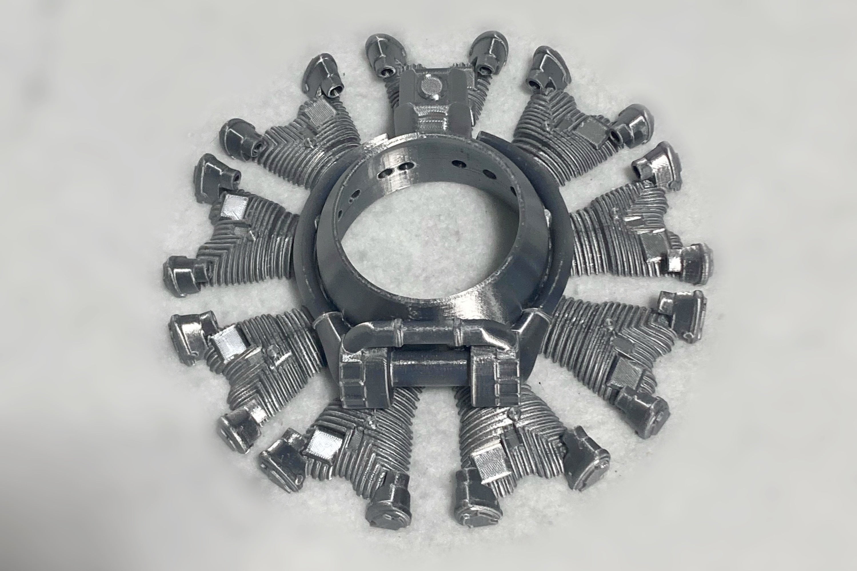 WW2 R-3350 Duplex-Cyclone Radial Engine (Half Cylinder) (1 Bank ...