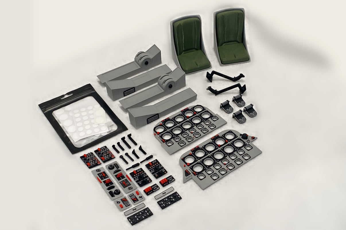 Trojan T-28B ARF Legend Hobby Upgraded Direct Fit Cockpit Kit (83 ...