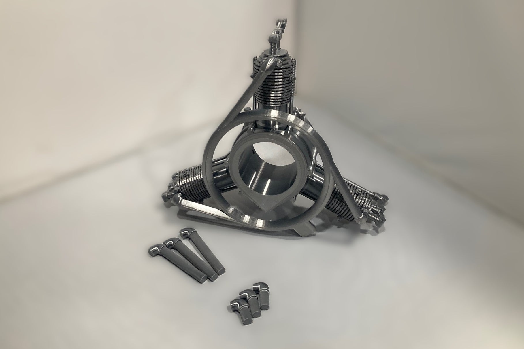 Civilian Anzani 3-Cylinder (Full Scale) – Scale RC Engines