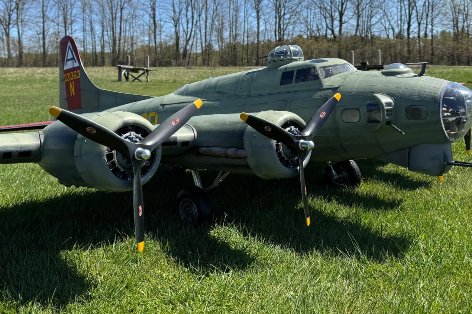 B-17 Flying Fortress 125" Legend Hobby Upgraded Direct Fit Dummy Radia ...