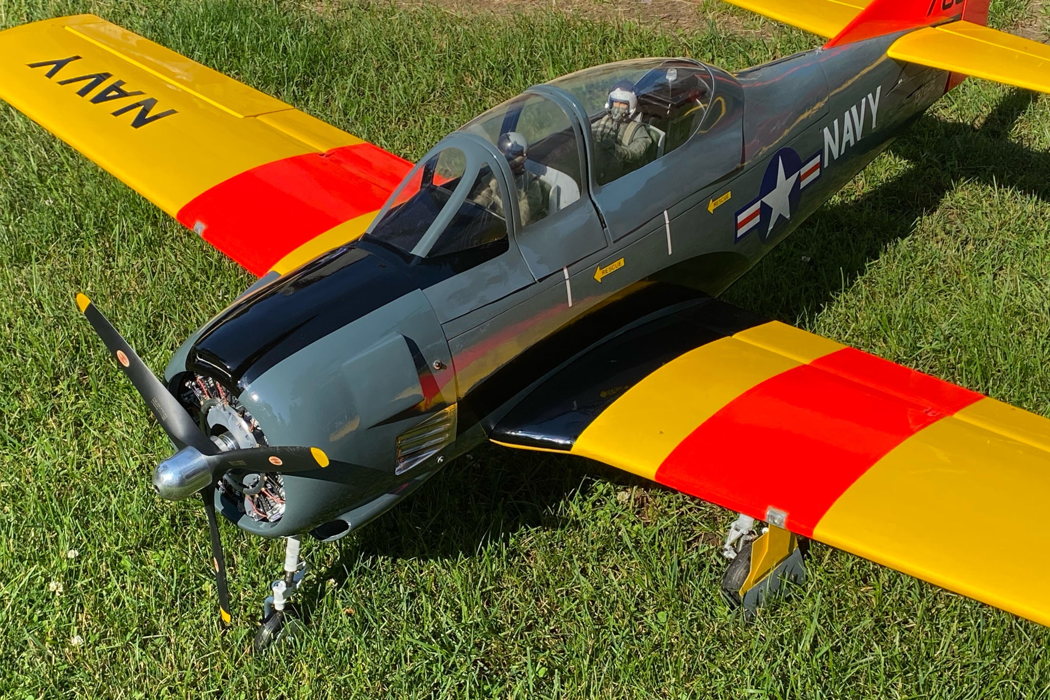Trojan T-28B ARF Legend Hobby Upgraded Direct Fit Dummy Radial Engine ...