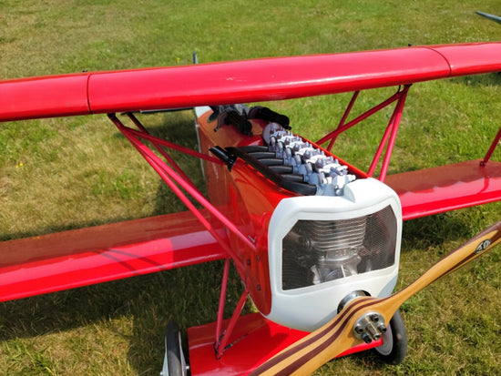 Fokker D.VII Hangar 9 Upgraded Direct Fit Dummy Engine (87" 30-60cc Mo ...