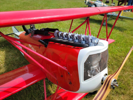 Fokker D.VII Hangar 9 Upgraded Direct Fit Dummy Engine (87" 30-60cc Mo ...
