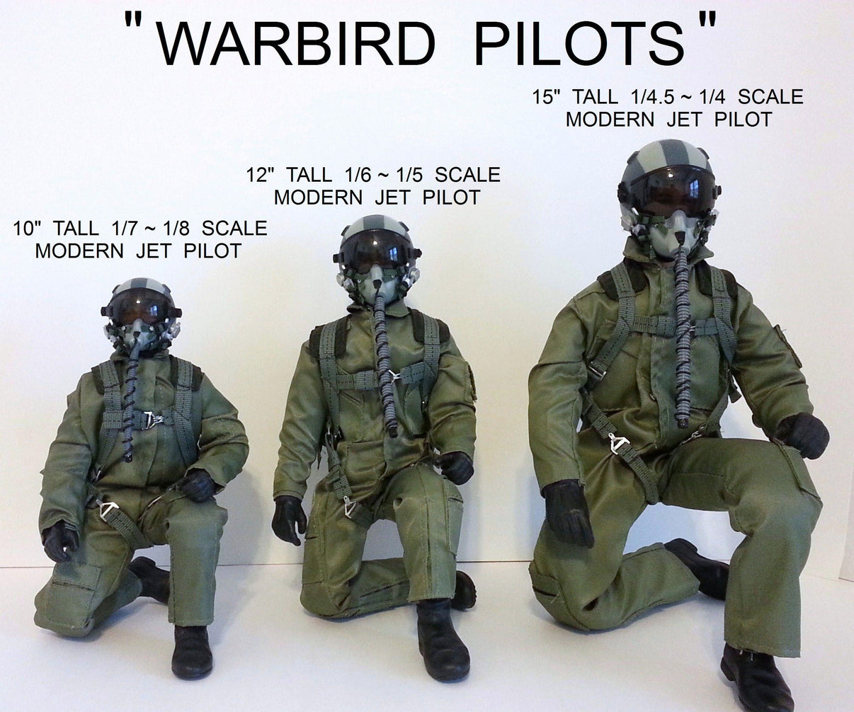 Warbird Pilots Figures 1/7-1/8 Scale (10" Tall Figure) – Scale RC Engines
