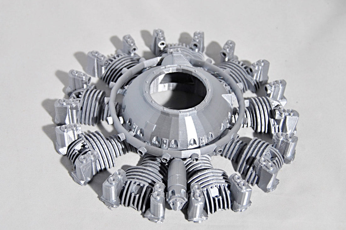 WW2 R-1820 Cyclone Dummy Radial Engine (Half Cylinder Head) – Scale RC ...