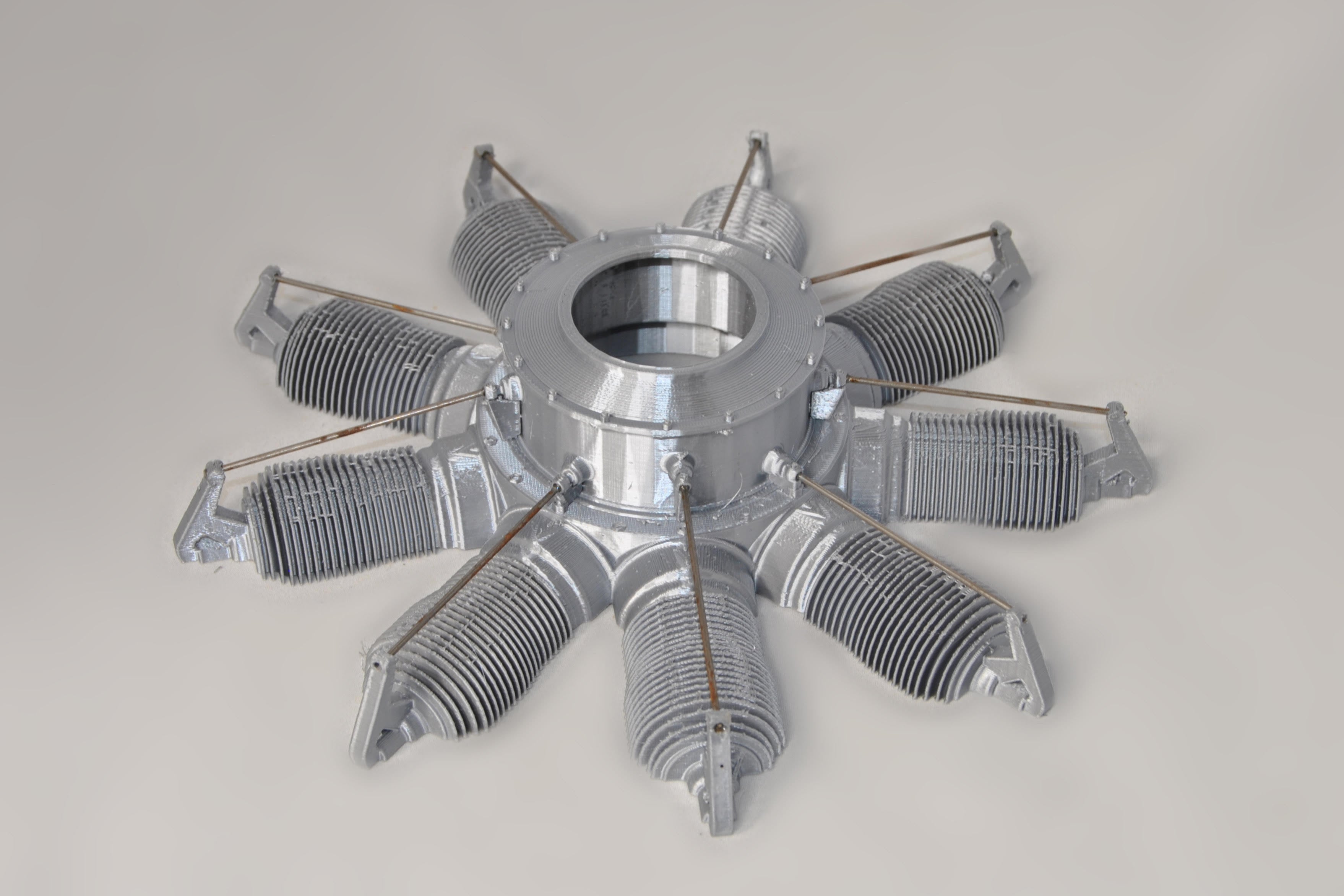 WW1 Gnome 9N Monosoupape/ Oberursel Radial Engine (Half Cylinder ...
