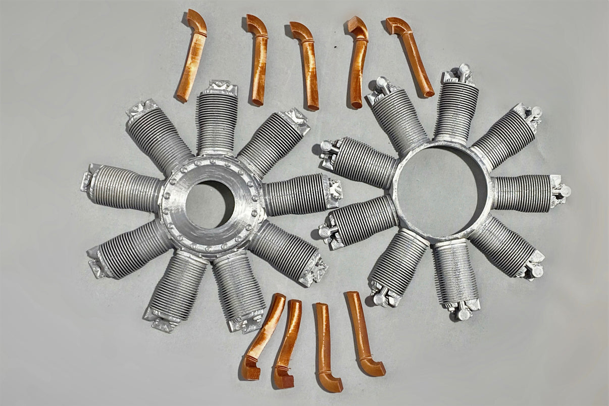 WW1 Oberursel UR-2/ Le Rhône 9J Dummy Radial Engine (Full Cylinder ...