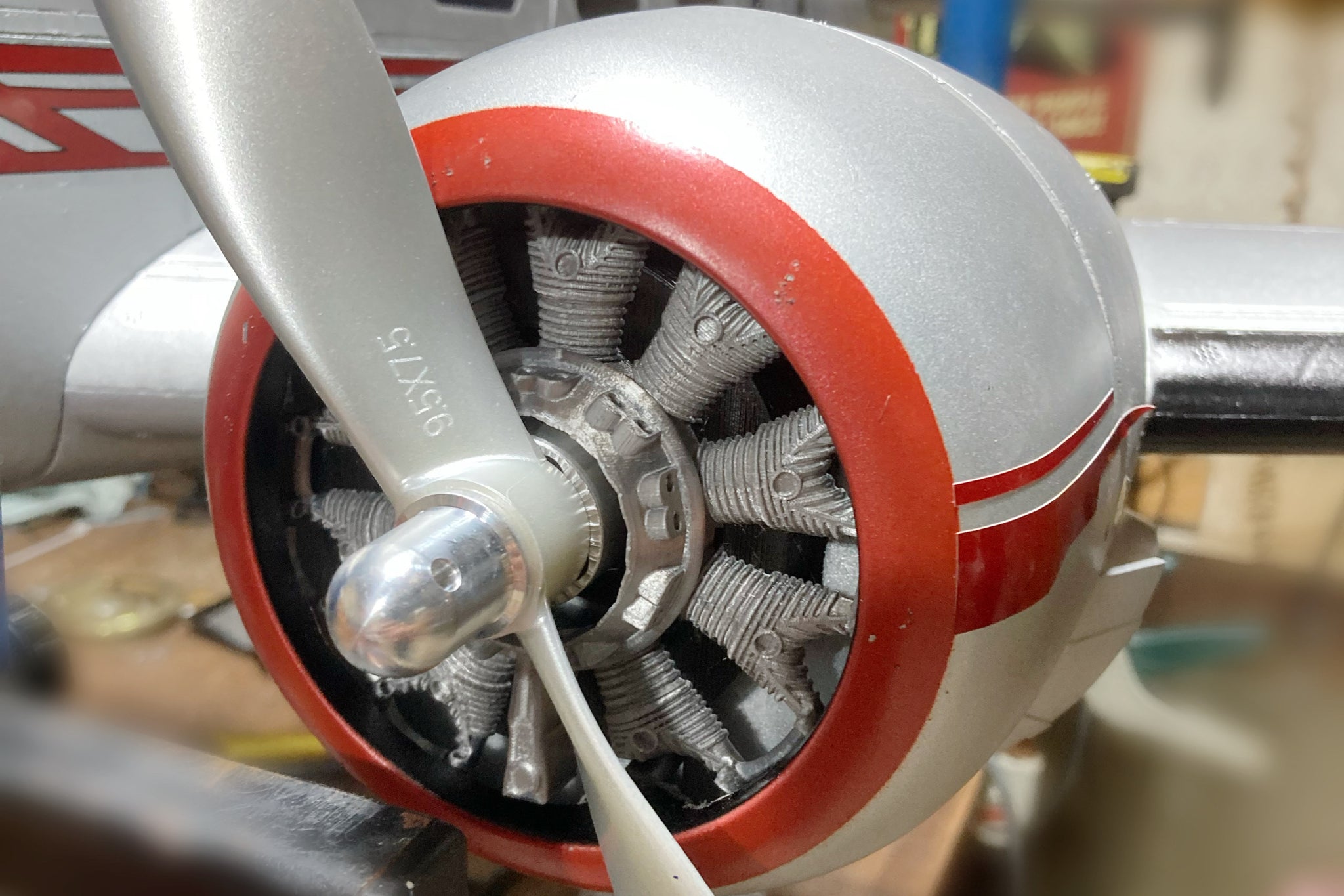 Beechcraft D18 E-flite 1.5m Upgraded Direct Fit Dummy Radial Engine ...